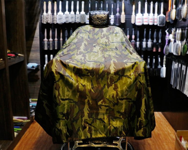 Camo Barber Cape | BARBER JUNGLE