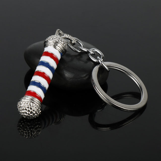 Barber Pole Keychain | BARBER JUNGLE