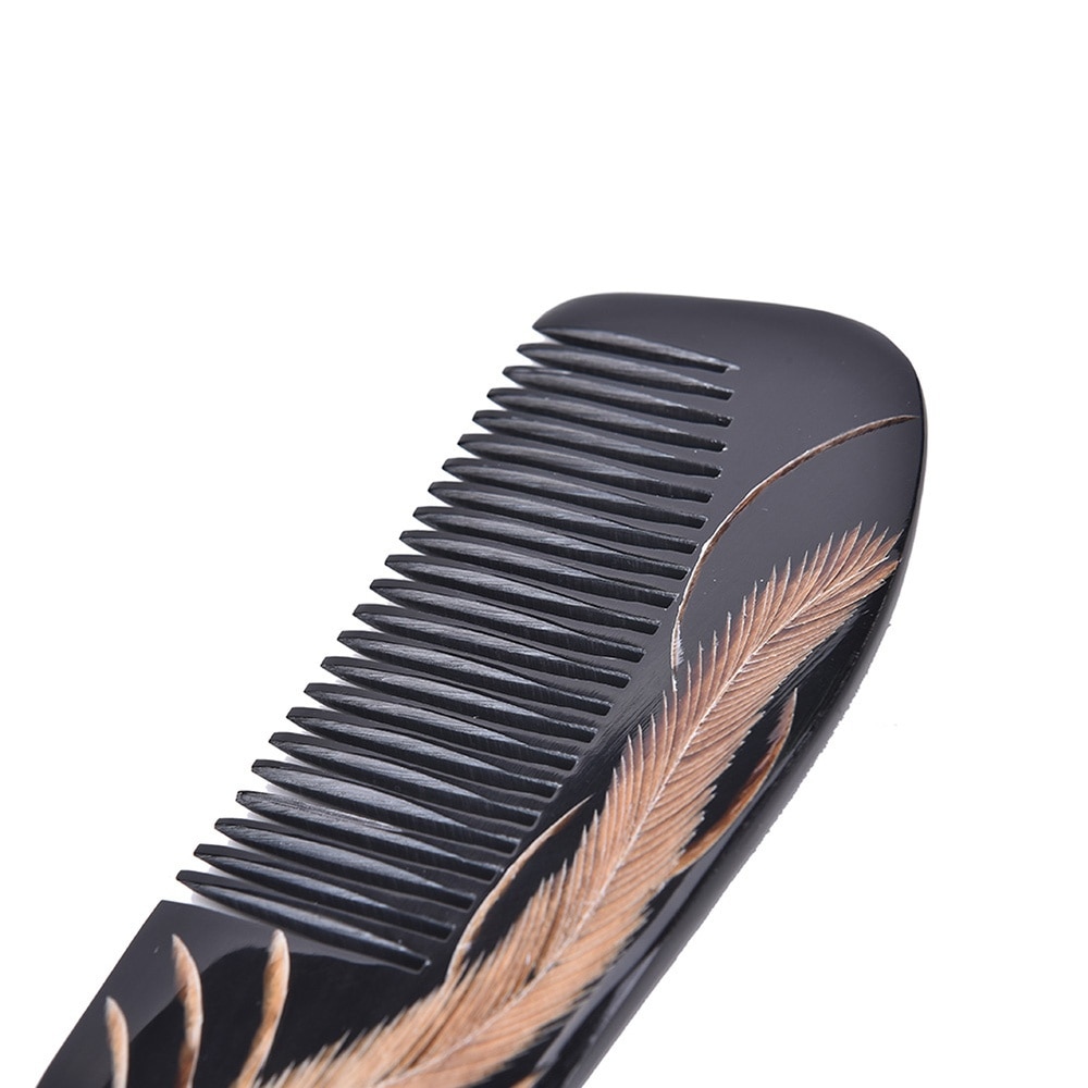 Healthy-Care-Anti-static-OX-Horn-Comb-Phoenix-Dragon-Design-Fine ...
