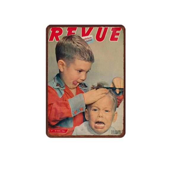 Kid Cut Metal Sign | BARBER JUNGLE