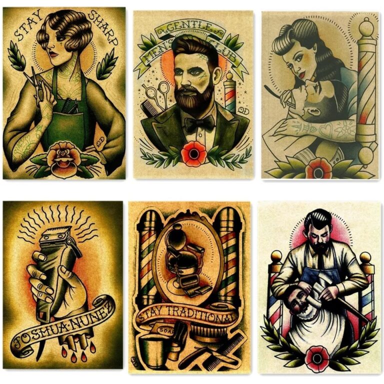 Retro Nostalgia Barber Kraft Art | BARBER JUNGLE