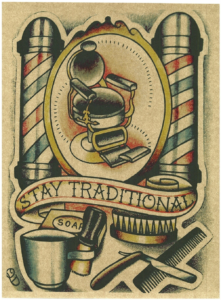 Retro Nostalgia Barber Kraft Art | BARBER JUNGLE