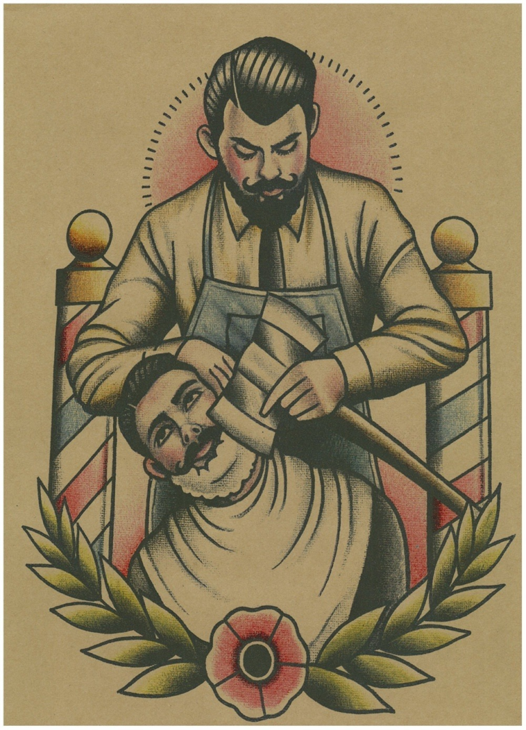 Retro Nostalgia Barber Kraft Art | BARBER JUNGLE
