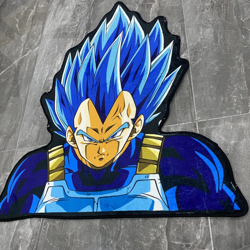 Barbershop Decor Dbz Vegeta Rug | BARBER JUNGLE