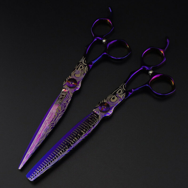Purple Artist Shears | BARBER JUNGLE