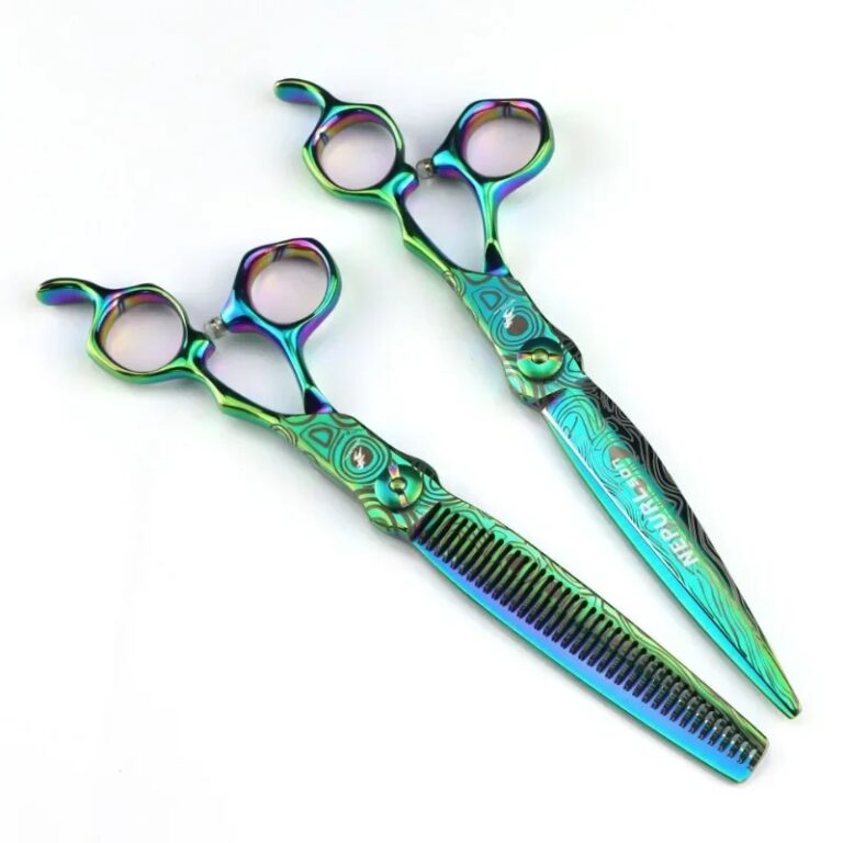 Green Artist Shears | BARBER JUNGLE
