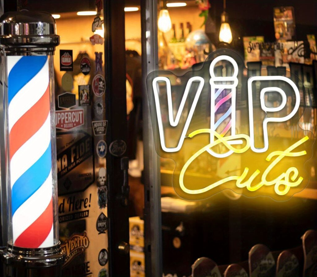 Barbershop Neon Cuts Sign | BARBER JUNGLE