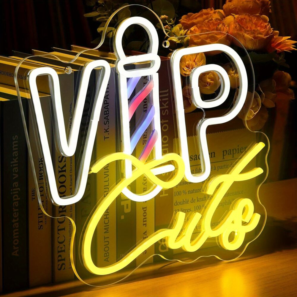 Barbershop Neon Cuts Sign | BARBER JUNGLE