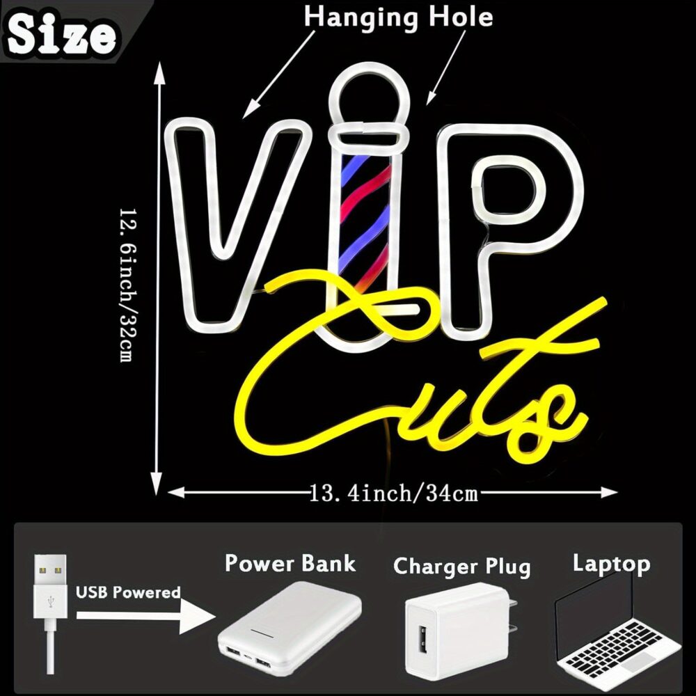 Barbershop Neon Cuts Sign | BARBER JUNGLE