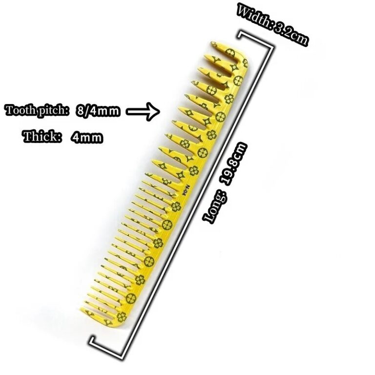 6pc Stylish Yellow Barber Comb Set | BARBER JUNGLE