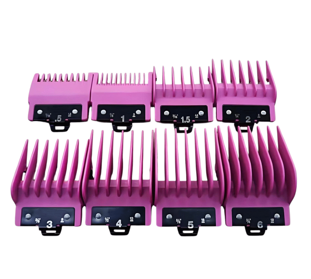 Pink Hair Clipper Guards | BARBER JUNGLE
